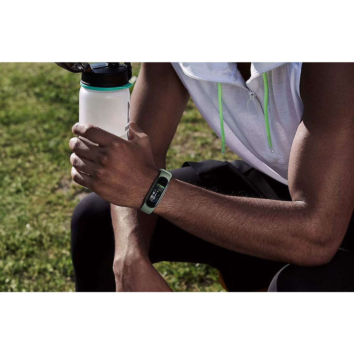 Yuuol Replacement Bands Compatible with Xiaomi Mi Band 6/Xiaomi Mi band 5/Amazfit Band 5, Soft Silicone Wristbands, Sport Adjustable Wrist Strap for Women Men