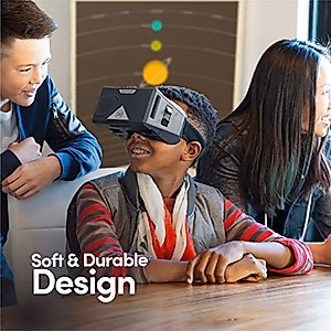 Merge VR Headset - Augmented Reality and Virtual Reality Headset, Play Educational Games and watch 360 Degree Videos, STEM Tool for Classroom and Home, Works with iPhone and Android (Pulsar Purple)