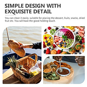 DOITOOL Wood Serving Bowls with Lid, Tableware Wooden Serving Bowls for Salad, Candys, Snack, Nuts Serving Container Condiment Container (8.25x8.25x2.85 Inch)
