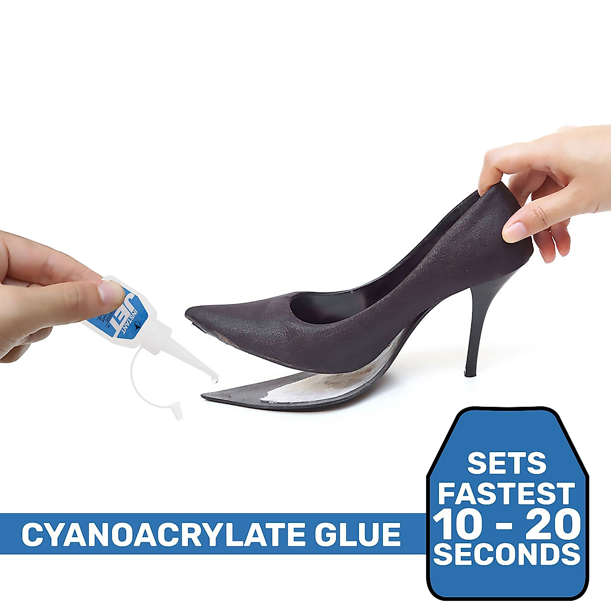 Instant Jet Glue - Long Lasting Glue - Fast Action Multipurpose Glue - Penetrates Porous Materials and Increases Impact Resistance