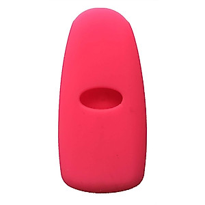 KAWIHEN Silicone Key Fob Cover Compatible with Ford C-Max Edge Escape Expedition Explorer Flex Focus Taurus M3N5WY8609 (Rose Bengal)