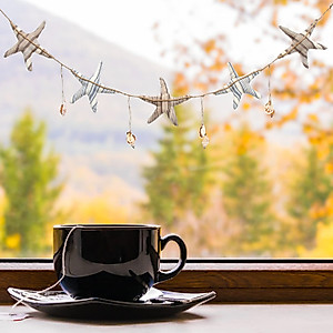 MAGICLULU Ocean Star Banner Garland Sea Shells Bunting Garland Under The Sea Themed Hanging Sign Mediterranean Coastal Nautical Party Decoration