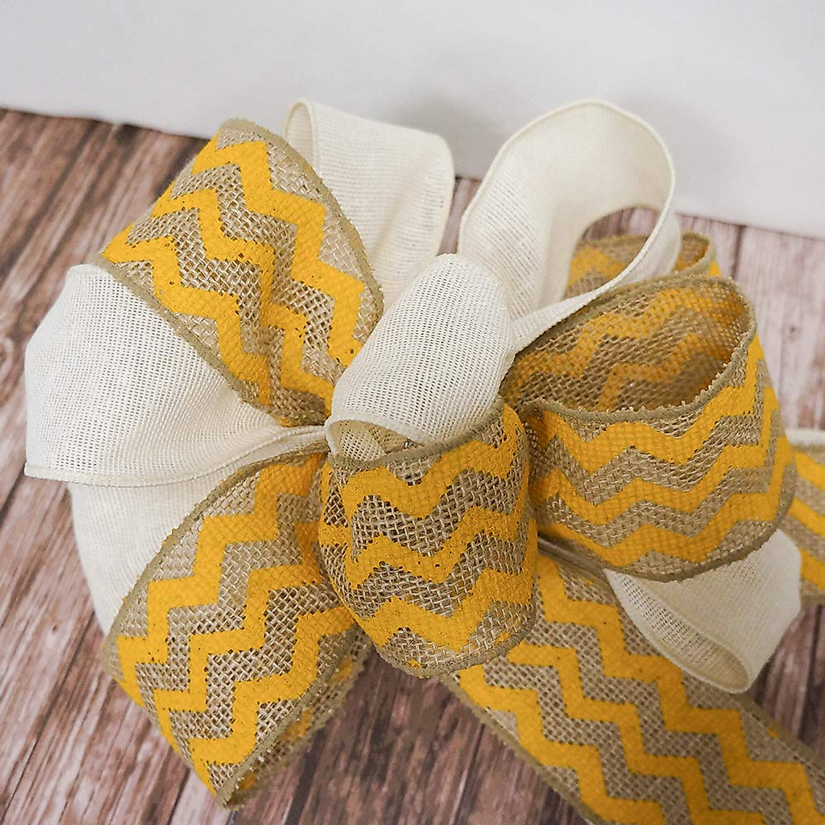 CT CRAFT LLC Canvas Wired Ribbon for Gift Wrapping, Home Decor, Decoration DIYs and Crafts, 2.5 Inch x 10 Yards x 1 Roll - Gray