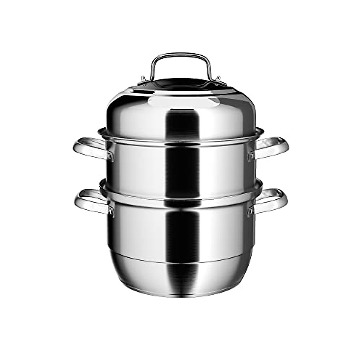 VENTION Large Steamer for Cooking, 3 Tier Steamer Pot, 13 2/5 Inch Stainless Steel Steamer, Steam Pots for Cooking
