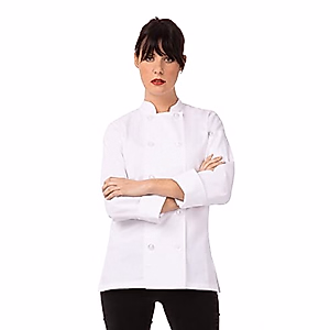 Chef Works Women's Le Mans Chef Coat, White, Large