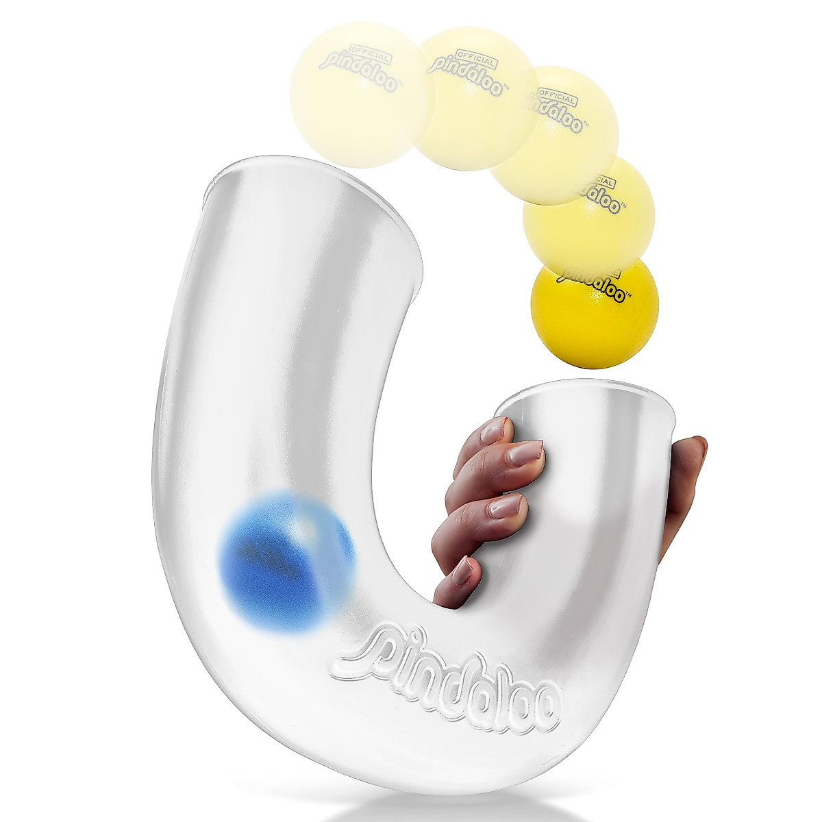 The Original Pindaloo Skill Game – First & Only Authentic Looping Ball for Kids, Teens & Adults | Fun Coordination Game for Ages 8-12+Boosts Focus & Motor Skills Indoor & Outdoor Play | Transparent