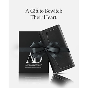 Leather Clutch RFID Wallets For Women - Big Womens Wallet Accordion Purse Organizer Zip Coin Pouch Gifts For Women