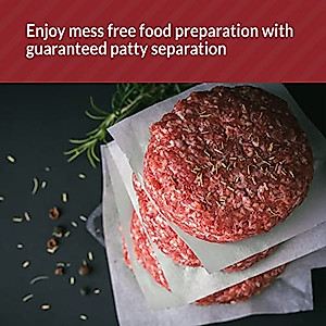 (250 Pack) Reli. Hamburger Patty Paper (4.75" x 5",Square) | Wax Paper Squares | Food Grade Patty Paper, Parchment Paper Sheets | Non-Stick Paper for Burger Press, Deli/Butcher Meat, Resturant-Grade