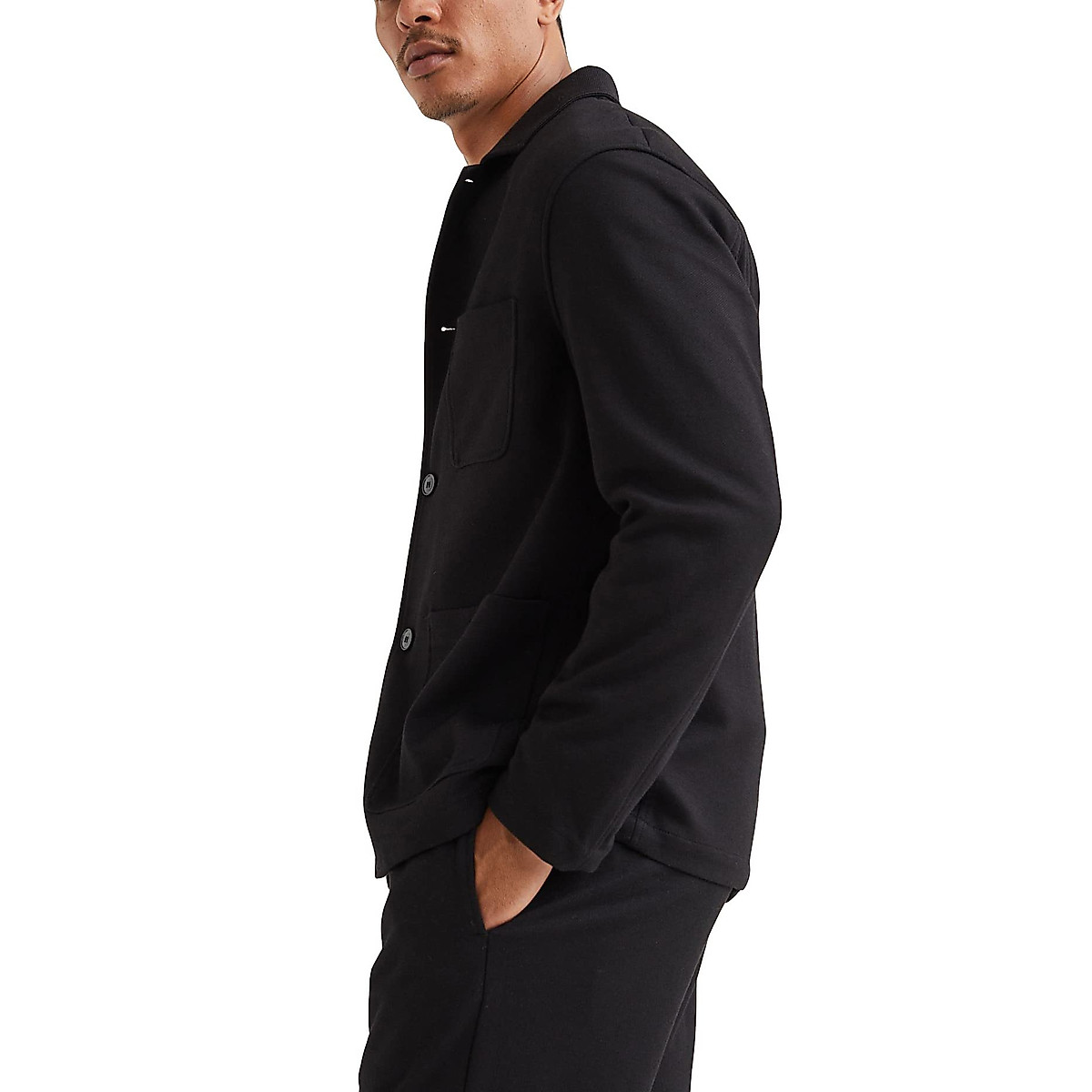 WZIKAI Men's Casual Sport Coat Jacket Regular Fit Lightweight Suit Jacket for Men Black M