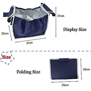 2Pack Insulated Reusable Grab Shopping Bag Collapsible Grocery Shopping Tote Bags with Handles,Clip on Shopping Cart As Seen On TV