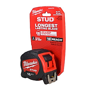 Milwaukee 48-22-9716 16 ft. x 1-5/16 in. Gen II Stud Tape Measure with 17 ft. Reach