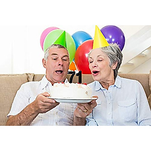 2.76 Inches Large Birthday Cake Number Candle,Black Fashion Numeral Topper Decoration for Wedding Anniversary, Shower, Kids and Adults Party Celebration Photograph Beautiful Moments. (Number 7)