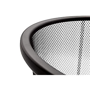 Brookstone [3 Pack Metallic Mesh Wastebasket for Office & Home, Open Top, Under Desk Trash Can, Lightweight & Sturdy Recycling Bin