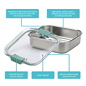Smash Stainless Steel, Meal Box, Sage
