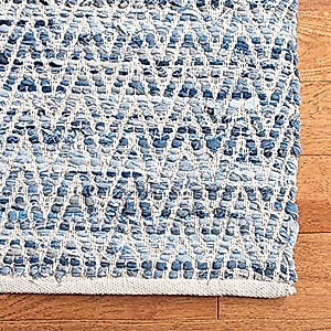 Safavieh Montauk Collection 5' x 8' Blue MTK423L Handmade Area Rug