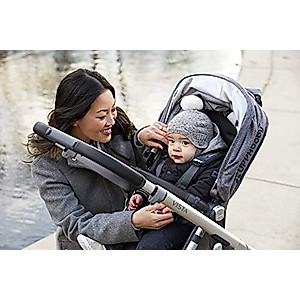 UPPAbaby VISTA Leather Handle Bar Cover - Black