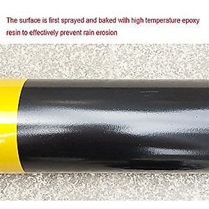 2pcs Security Bollard with Removable Base,Durable Metal Car Parking Space Lock Bollard 50cm Protects Your Parking Space