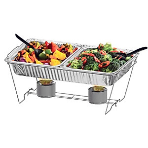 Chafing Dish Buffet Set Disposable | Buffet Servers and Warmers Buffet Set for Parties Events BBQ