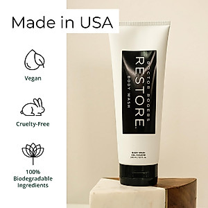 Doctor Rogers Hydrating Body Wash. Moisturizing Bath & Shower Cleanser to Repair Skin Barrier, Paraben & Sulfate-Free, 8 Ounce (236 ml)