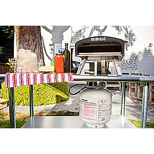 Mimiuo Outdoor Gas Pizza Ovens Portable Stainless Steel Gas Pizza Grilling Stove with 13" Pizza Stone & 12 x 14 inch Foldable Pizza Peel - (Classic G-Oven Series)