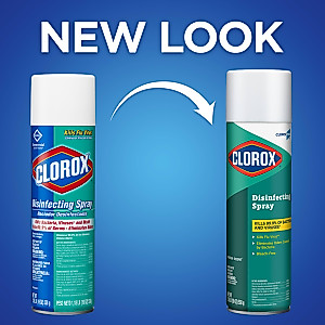 Clorox Disinfecting Spray, Fresh Scent, Industrial Cleaning and Disinfectant Spray, 19-Ounce Bottles, (Pack of 12) - 38504