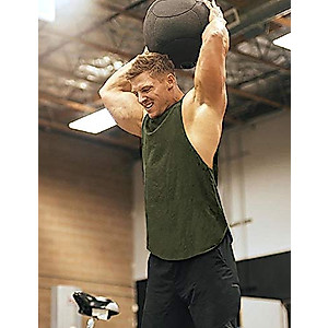 COOFANDY Men's 3 Pack Workout Tank Tops Sleeveless Gym Athletic Shirts Bodybuilding Fitness Muscle Cut Off Tee Shirt