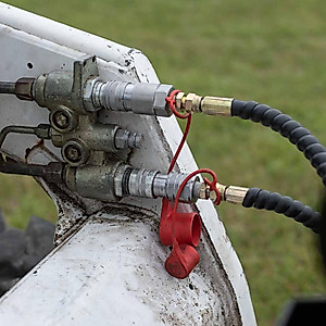 Titan Attachments 72-in Fine Grade Rock Grapple Skeleton Rake with Teeth, Universal Skid Steer Quick Tach