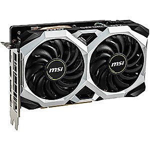 MSI Gaming GeForce GTX 1660 Ti 192-bit HDMI/DP 6GB GDRR6 HDCP Support DirectX 12 Dual Fan VR Ready OC Graphics Card (GTX 1660 TI VENTUS XS 6G OC)