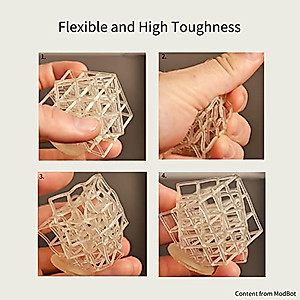 Siraya Tech Tenacious 3D Printer Resin Flexible 405nm UV-Curing Resin with High Impact Resistance Standard Photopolymer Resin for LCD DLP 3D Printing (1000g, Clear)