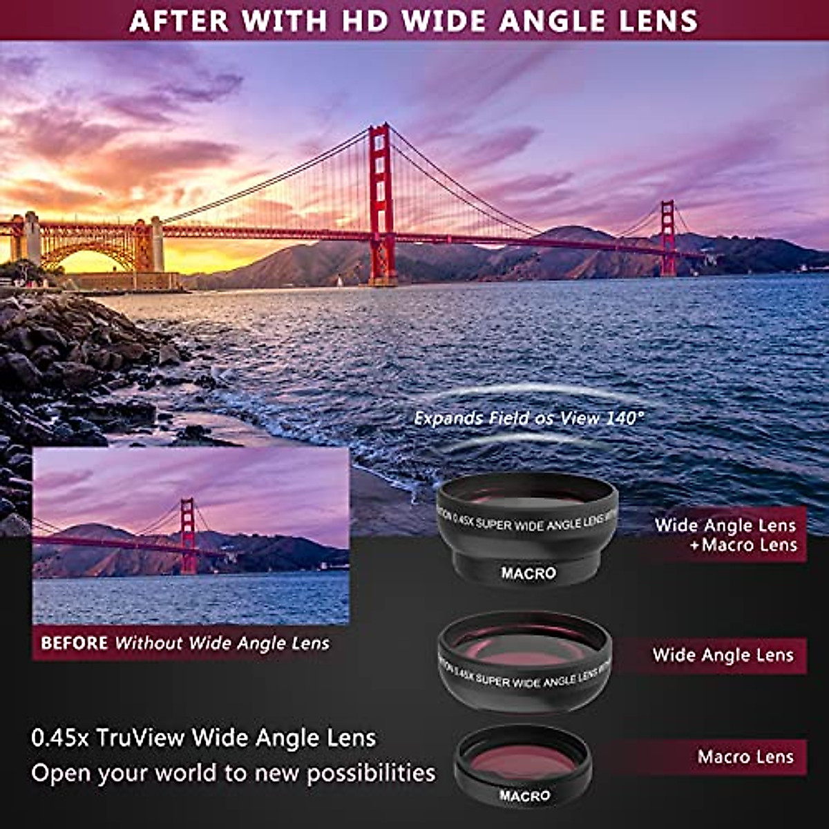 Vlogging Camera, 4K Digital Camera for YouTube with WiFi, 16X Digital Zoom, 180 Degree Flip Screen, Wide Angle Lens, Macro Lens, 2 Batteries and 32GB TF Card TopCamA03