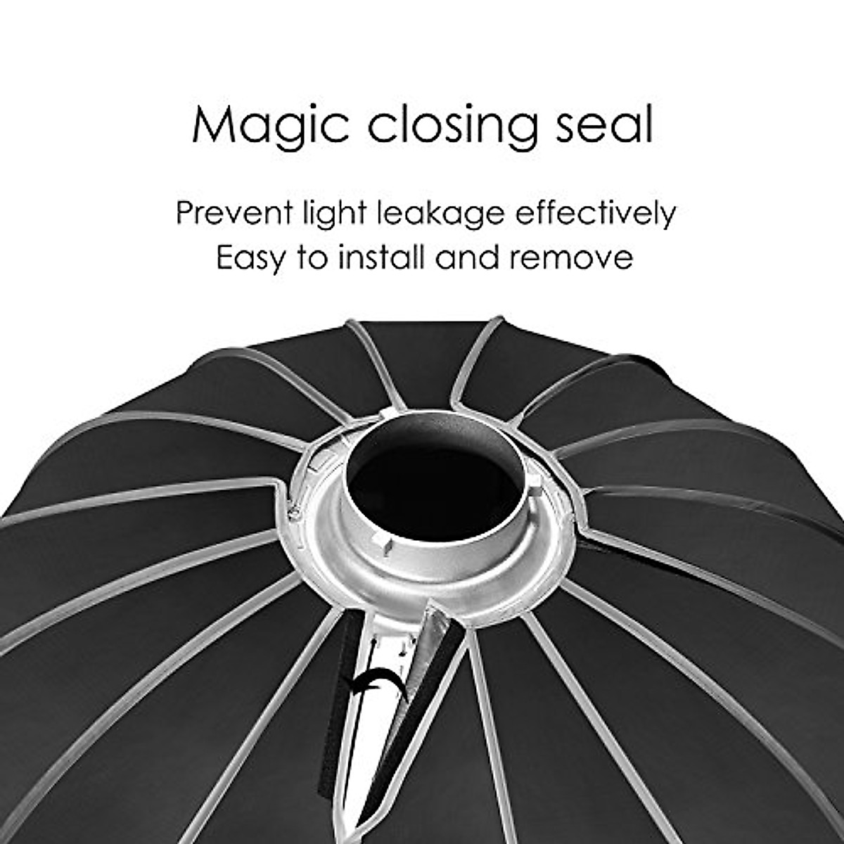 NEEWER Hexadecagon Softbox 36 inches/90 centimeters with Grey Rim and Bowens Mount, Portable Softbox Diffuser Compatible for NEEWER CB60 CB100 CB150 CB60 RGB and Other Bowens Mount Lights