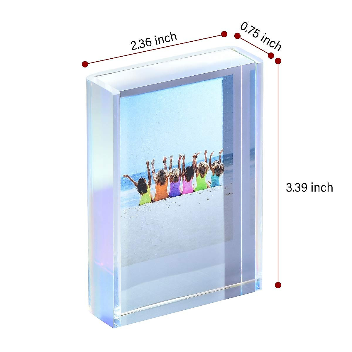 Instax Mini Photo Frames 2x3, Polaroid Picture Frame, Iridescent Acrylic Picture Frames for Desktop & Tabletop, Mini Instant Photo Frames for Fujifilm & Polaroid Film (3 Pack)Polaroid Frame for Photos