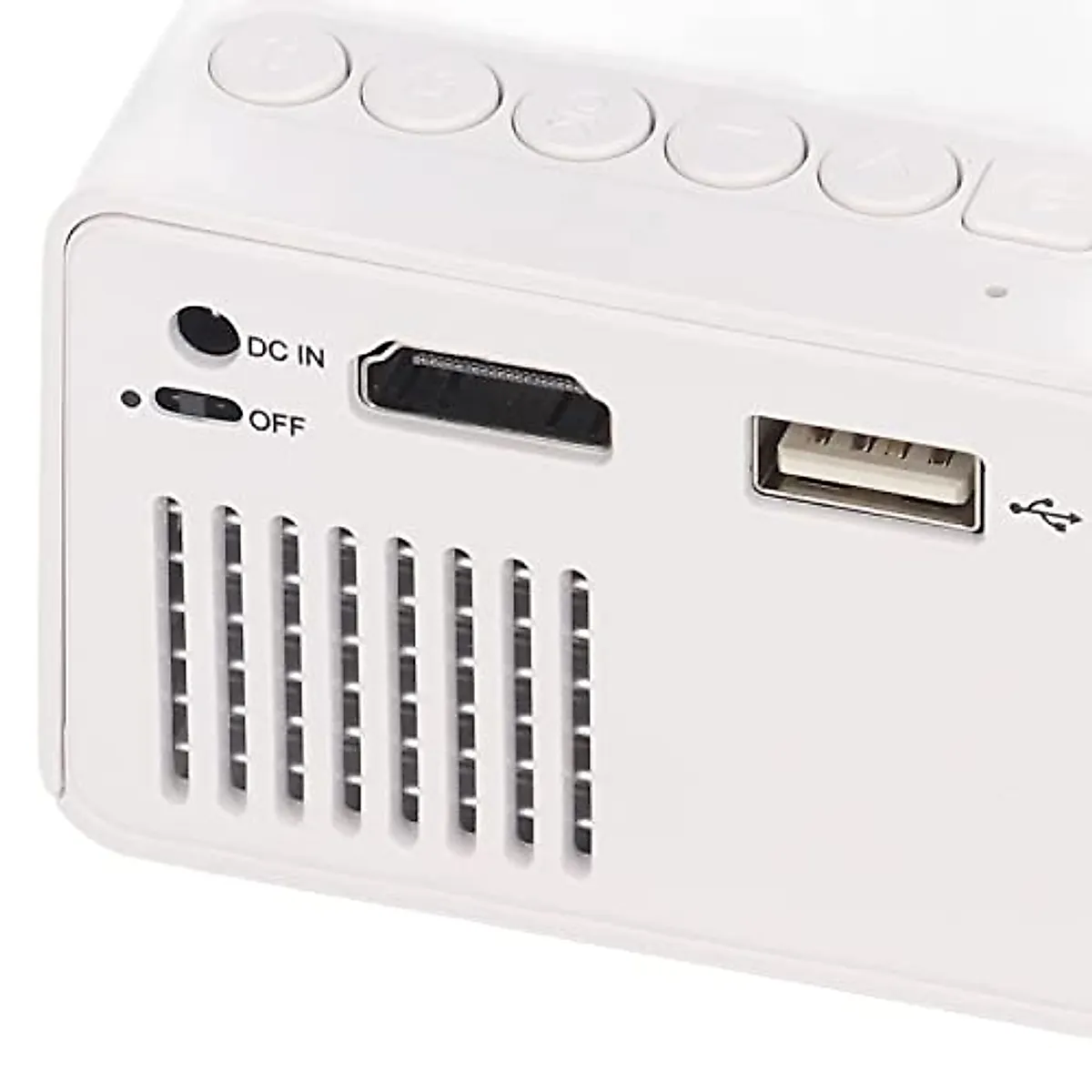 Pocket Video Projector, Portable Mini Home Projector Home Theater Movie Projector, for iOS, for Android, for Windows, PS, Laptop, Set Top Boxes, Cameras, U Disks, AV, USB, HDMI(#1)