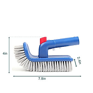 Sepetrel Pool Brush Head for Cleaning Pool Walls,Steps & Corners,Rotatable Hand Scrub Brushes,for Inground/Above Ground Swimming Pool,Spa, Bathroom, Hot Tub, Kitchen