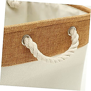 5pcs Fabric Storage Basket Blanket Storage Bag Linen Storage Bags Kids Travel Nursery Laundry Basket Freestanding Laundry Hamper Nursery Basket Organizer X11