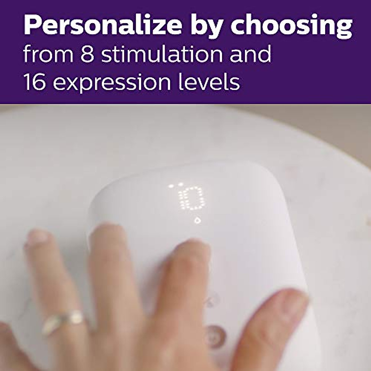 Philips AVENT Double Electric Breast Pump Advanced, with Natural Motion Technology, with Clear Natural Response Baby Bottles, White Pump, Gray Bag, Pouch, and Belt, SCF394/62