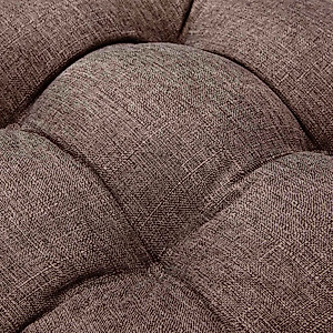 Kyaringtso Chair Cushions for Dining Chairs, 4 Pack Soft and Comfortable Chair Cushions Pads with Ties, Seat Cushions for Kitchen Chairs，Dining Room (4 Pack 17x16, Dark Coffee)