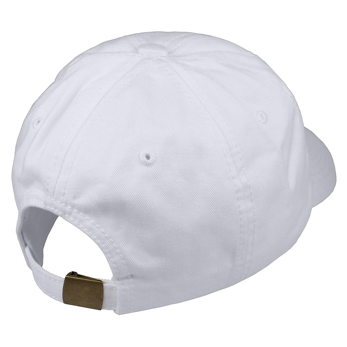 Gelante Cotton Twill Washed Unstructure Baseball Cap - Adjustable Blank Hat for Men Women - Wholesale Bulk Lot 6 Pack (White)