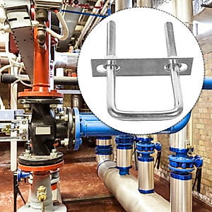 Angoily U Bolt Clamp U Bolts U-bolts for Boat U Bolt for Hardwares Trailer U-bolts Heavy Duty U-bolts Trailers Nuts U Shaped Tubes Bolts Lug Nut Galvanized Steel Mechanical Screw