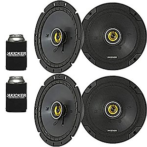 KICKER 46CSC674 - Two Pairs of CS-Series CSC67 6.75-Inch (165mm) Coaxial Speakers, 4-Ohm (2 Pairs)