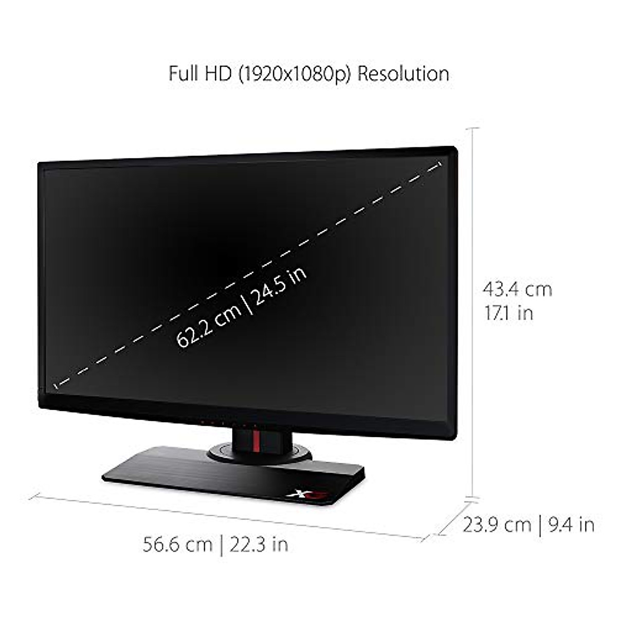 ViewSonic XG2530 25 Inch 1080p 240Hz 1ms Gaming Monitor with FreeSync Premium Eye Care Advanced Ergonomics HDMI and DP for Esports