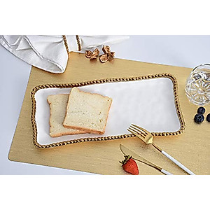 Pampa Bay Golden Salerno Medium Rectangular Tray