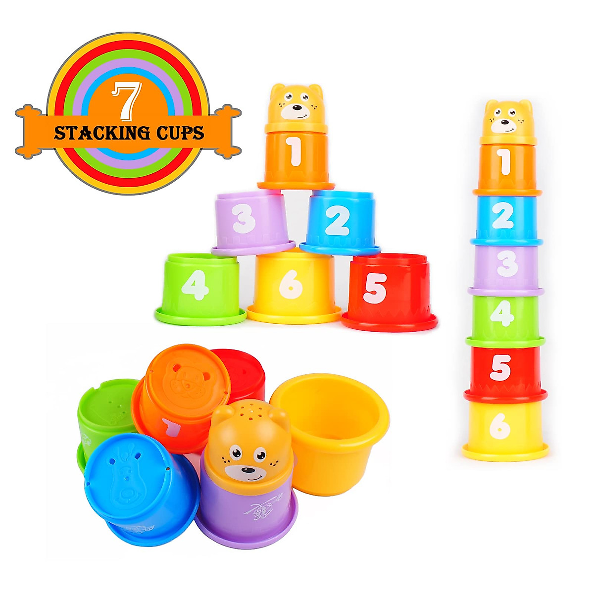 YVV Pound a Ball for Toddlers Boys and Girls STEM Developmental Educational Fun Learning Toy,Activity Toys,Hammer Pounding Toy Exercise Kids,Great Birthday Gift