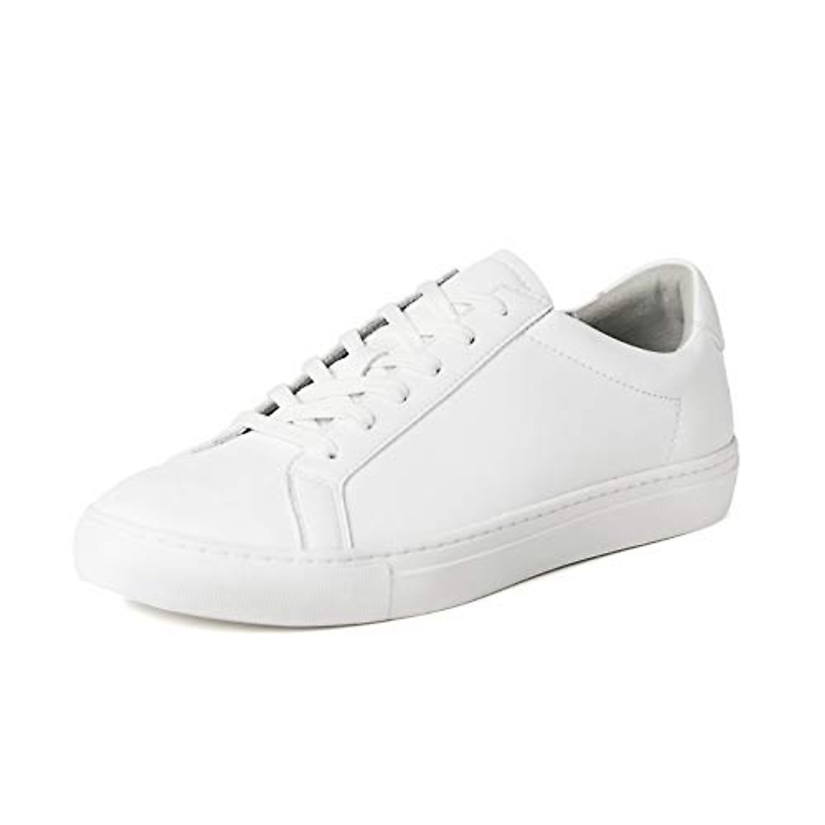 Voet Men's Milo Vegan Leather Classic Casual Fashion Sneaker, White, 10