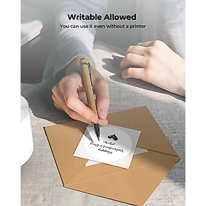 MUNBYN 2Inch Circle Thermal Sticker Labels, Self-Adhesive Round Direct Thermal Labels, Multi-Purpose Roll Thermal Stickers for Business-750 Labels/1 Roll