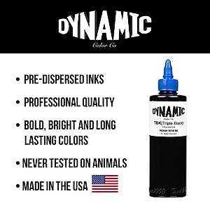 Dynamic Color Co Triple Black Ink Bottle 8oz