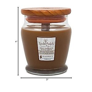 Hanna's Candles TimberWick Ember Glow Jar Candle
