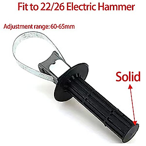 1Pcs 26 Electric Hammer Solid Handle Electric Hammer Front Handle Impact Drill Accessories Electric Hammer Accessories For 22/26 Electric Hammer (26 Solid)