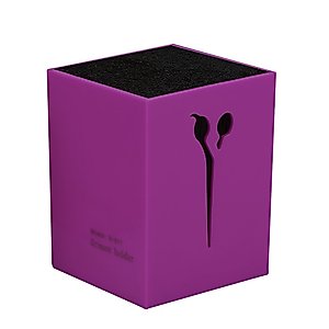 Salon Scissor Holder,Storage Case,Salon Scissors Holder Hairdressing Scissors Keeper Hairdressing Combs Clips Desktop Desk Organizer Anti-skid Scissors Storage Box Accessories for Hair Stylist(Purpel)