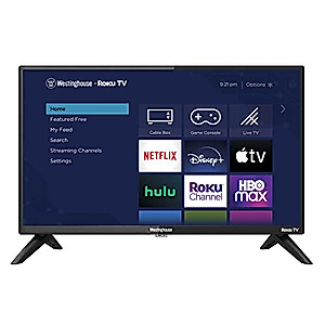Westinghouse 24" HD Smart Roku TV, 720p High Definition Smart TV with Wi-Fi Connectivity and Mobile App, Flat Screen TV Compatible with Apple Home Kit, Alexa and Google Assistant, 2023 Model